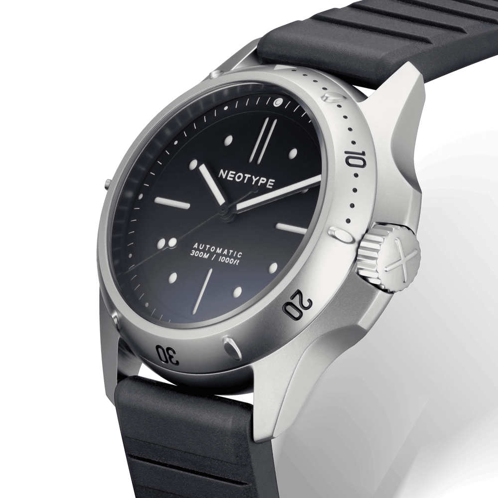 Automatic Watch - Steel Case Black Dial - LM01 Type D | NEOTYPE WATCHES